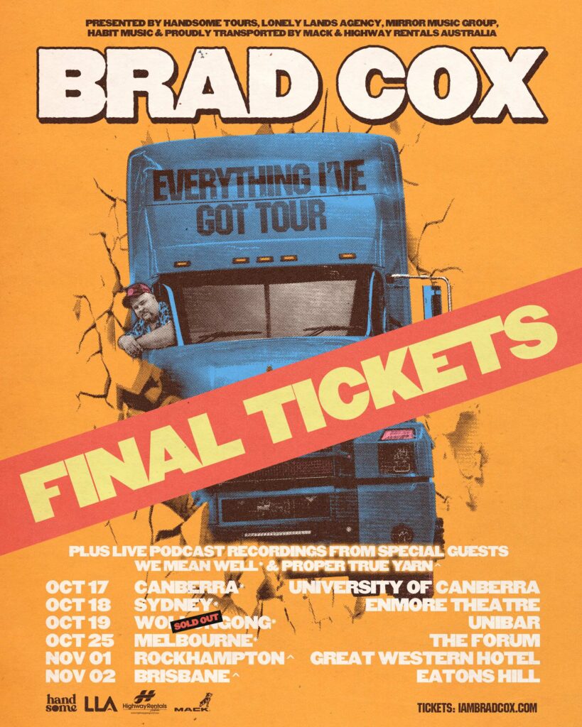 BRAD COX · Handsome Tours